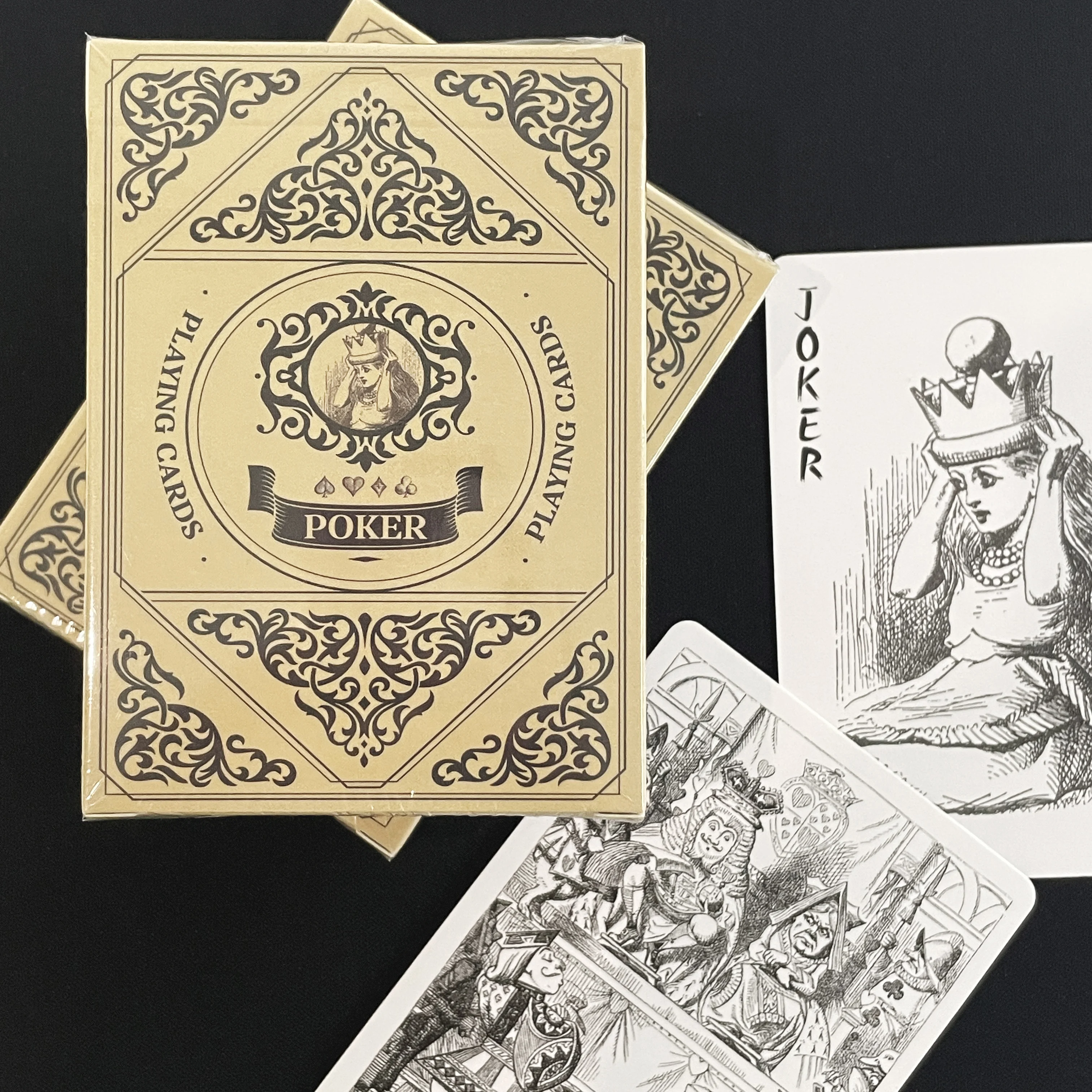 1Set Vintage Exquisite Playing Cards Alice Funny Game Poker Cards Retro ...