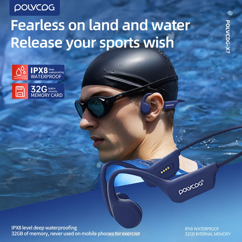 POLVCDG-Bone-Conduction-Headset-IPX8-32GB-Bluetooth-5-3-Wireless ...