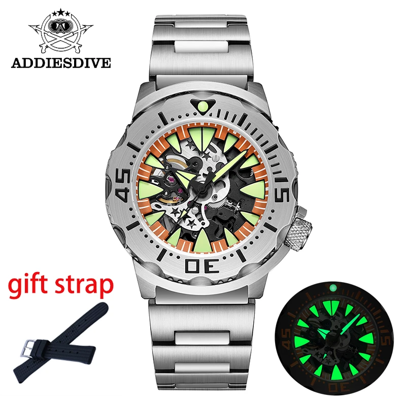 Addiesdive New Monster Diver Watch 200m Water Proof Nh38a Men ...