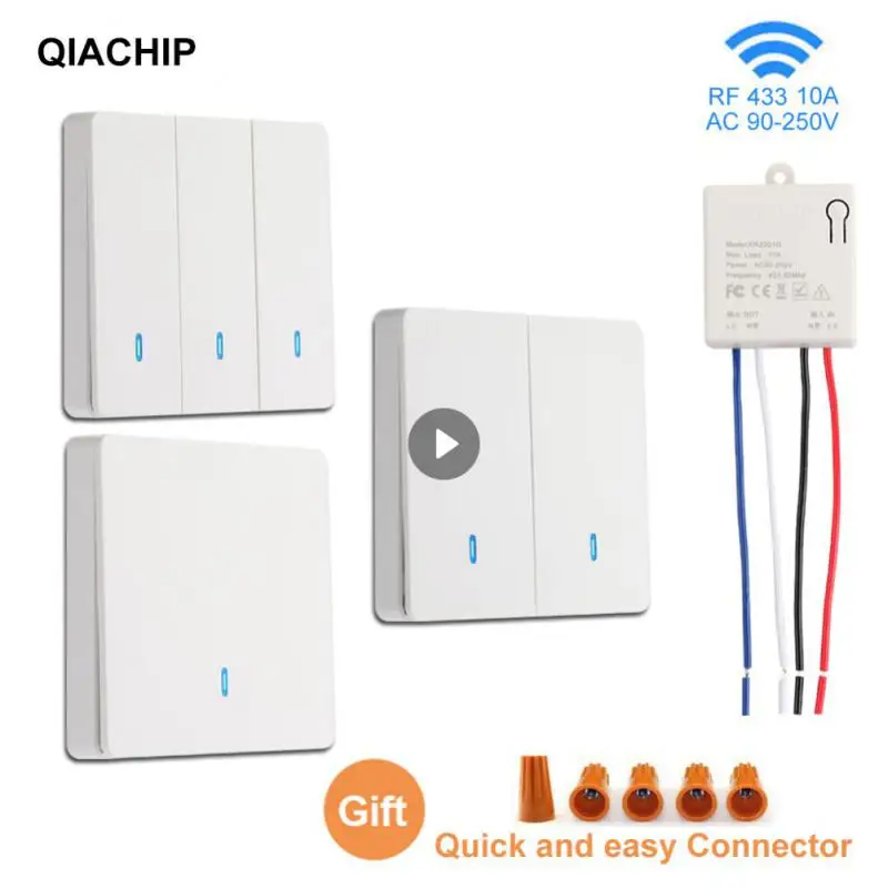 Wireless-Smart-Switch-Light-433Mhz-Wall-Panel-Switch-With-Remote ...