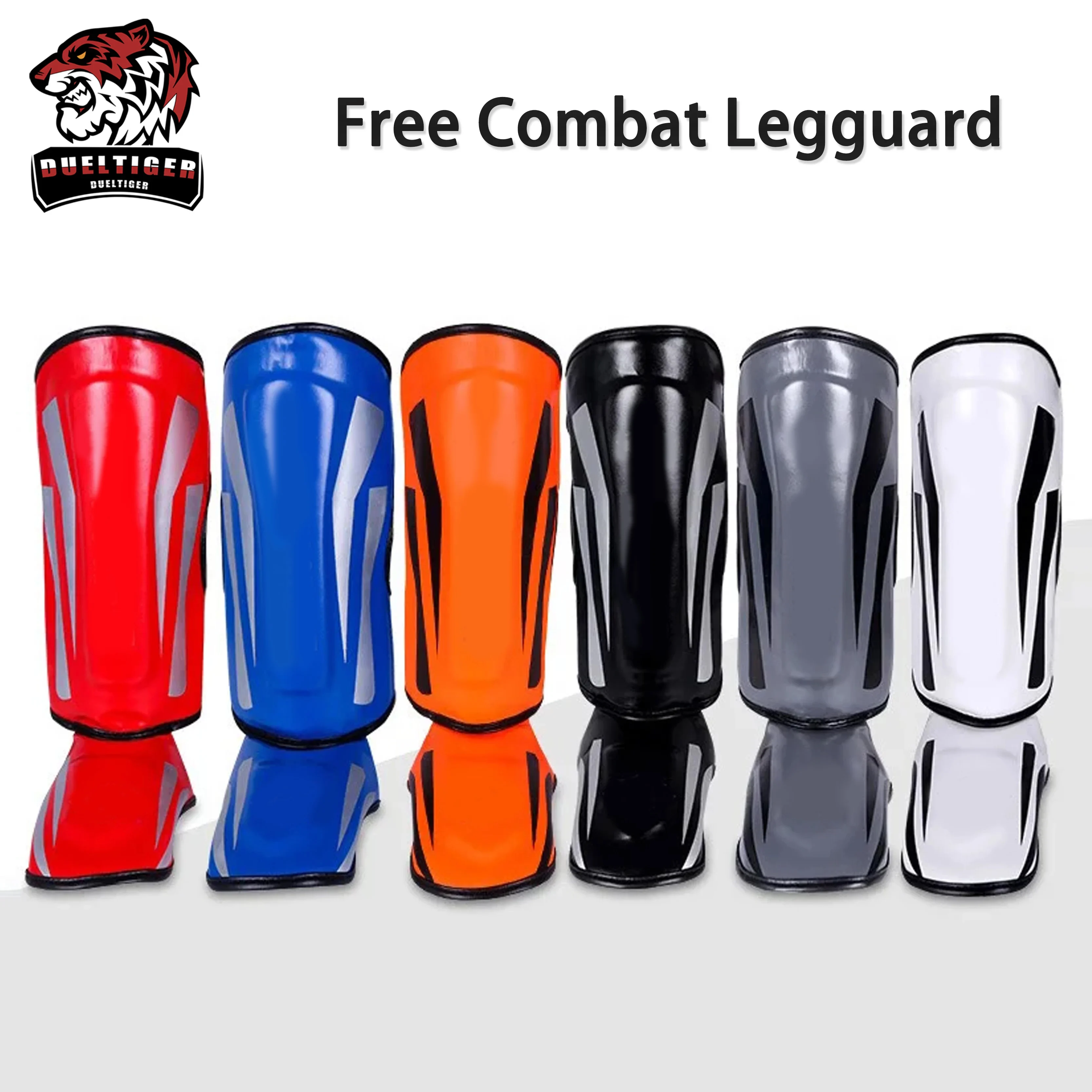 Free-Combat-Legguard-Kickboxing-Muay-Thai-Boxing-Fighting-MMA-Martial ...
