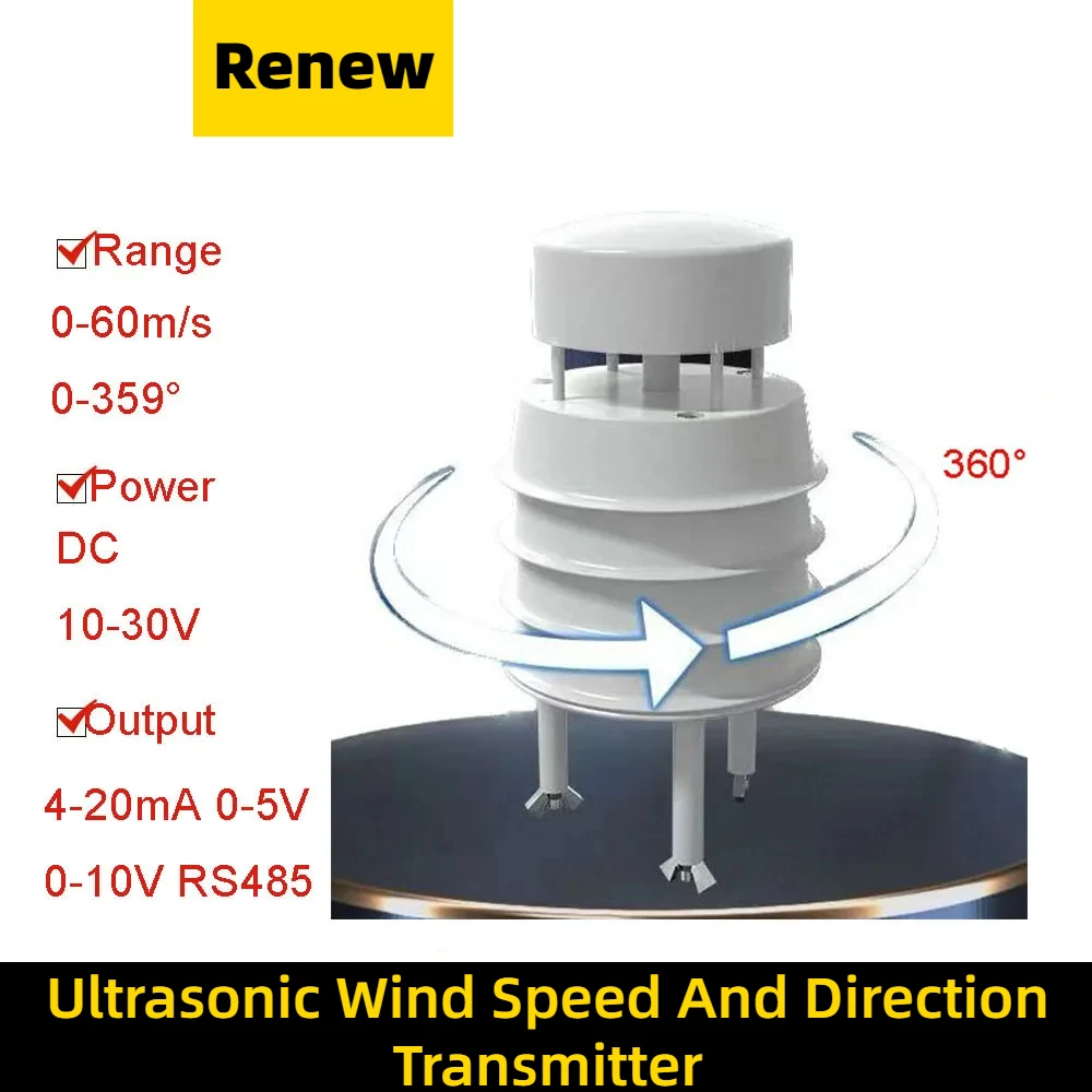 Ultrasonic-Wind-Speed-And-Direction-Sensor-High-Precision-Monitoring ...
