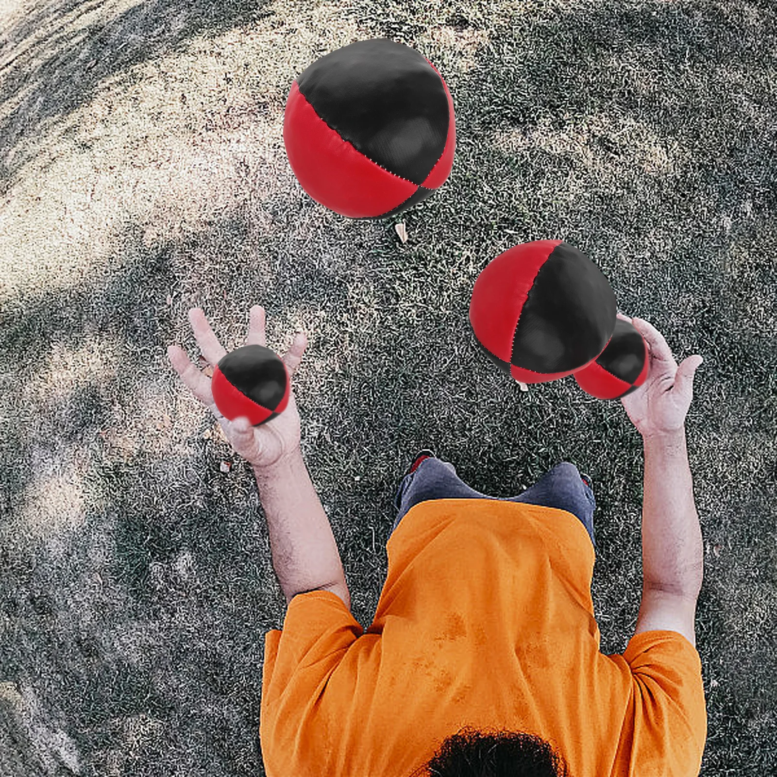 3pcs Juggling Kids Stage Performance Toy Soft Toss Catch Grip Balls 6 ...