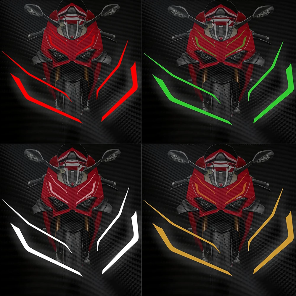 Motorcycle Front Pull Decals V2 V4 V4s 899 1199 Reflective Sticker For ...