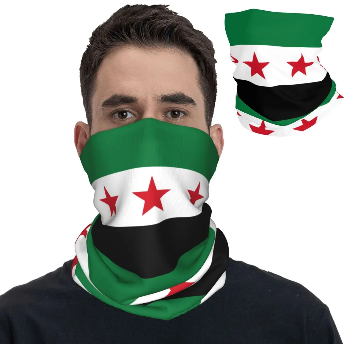 The-Syrian-Arab-Republic-Syrian-Bandana-Neck-Gaiter-Printed-Wrap-Scarf ...