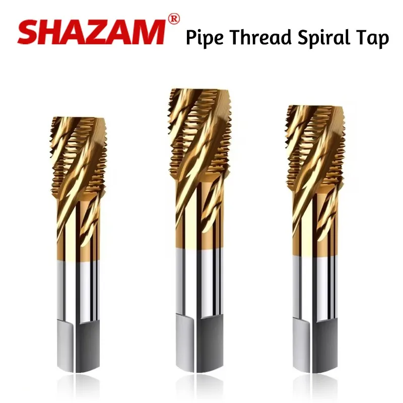 SHAZAM-M35-Cobalt-Plated-Titanium-Spiral-Tube-Thread-Tap-G-ZG-NPT ...