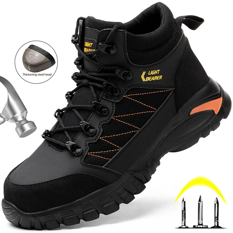Botas de trabalho para caminhadas botas de segurança para homens botas ...
