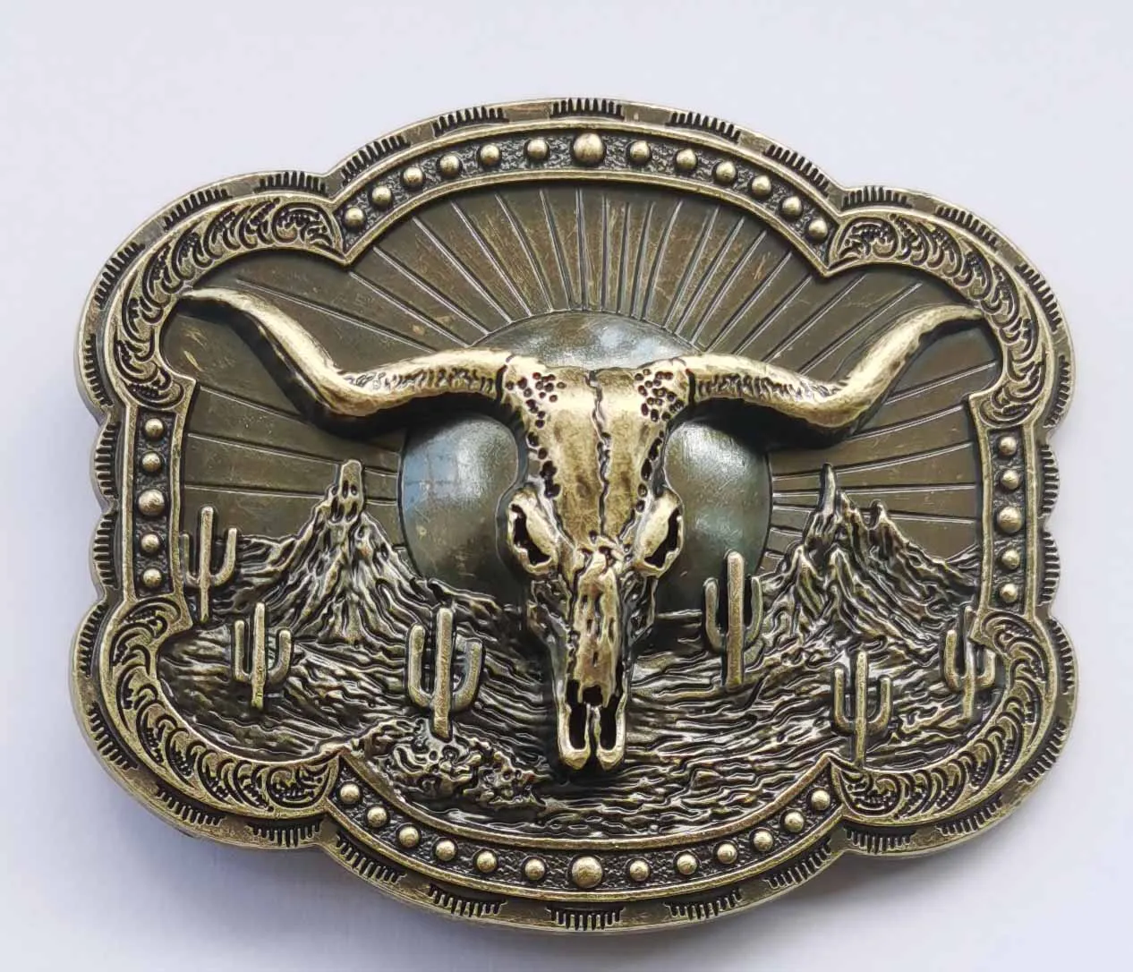 Western-Cowboy-Men-Belt-Buckle-40mm-Retro-style-Bull-Belt-Buckle-Luxury ...