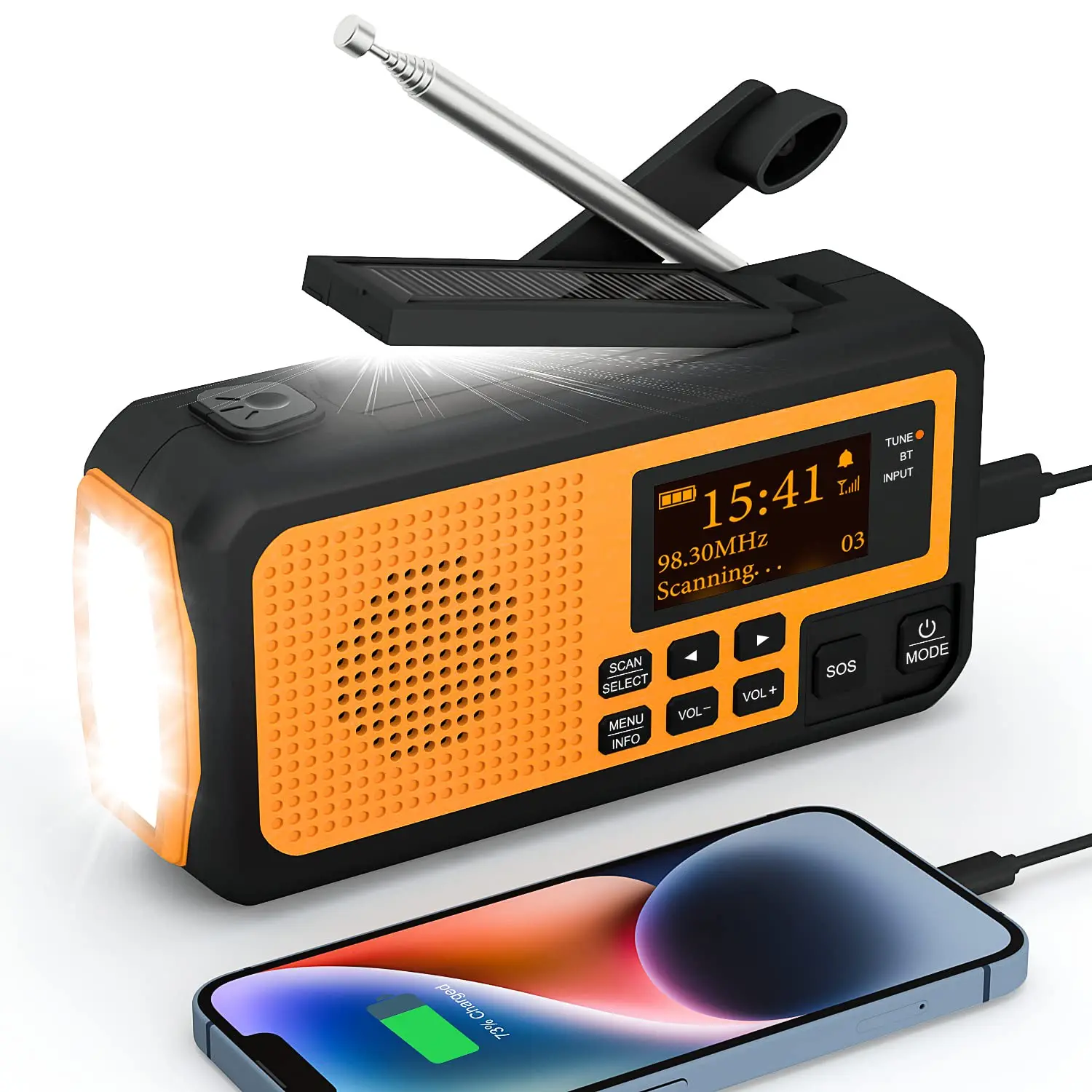 Multifuncional-de-Emerg-ncia-FM-AM-R-dio-Alto-falantes-Bluetooth-Power ...