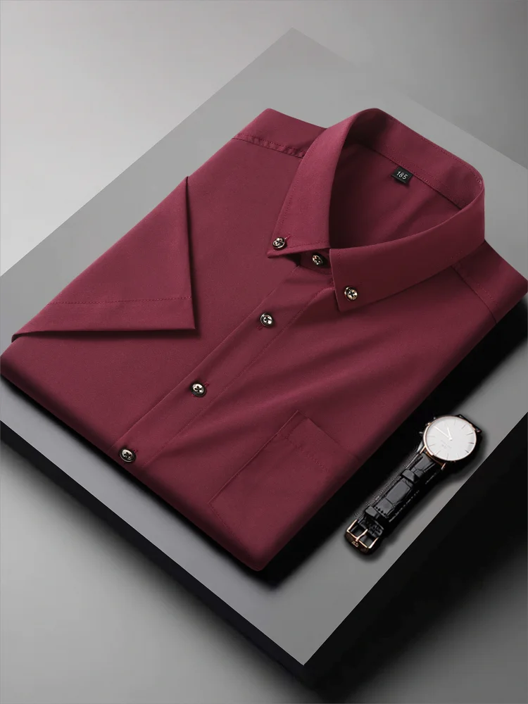 10XL 8XL 7XL Summer Men's Solid Color Short sleeved Shirt Plus Size ...
