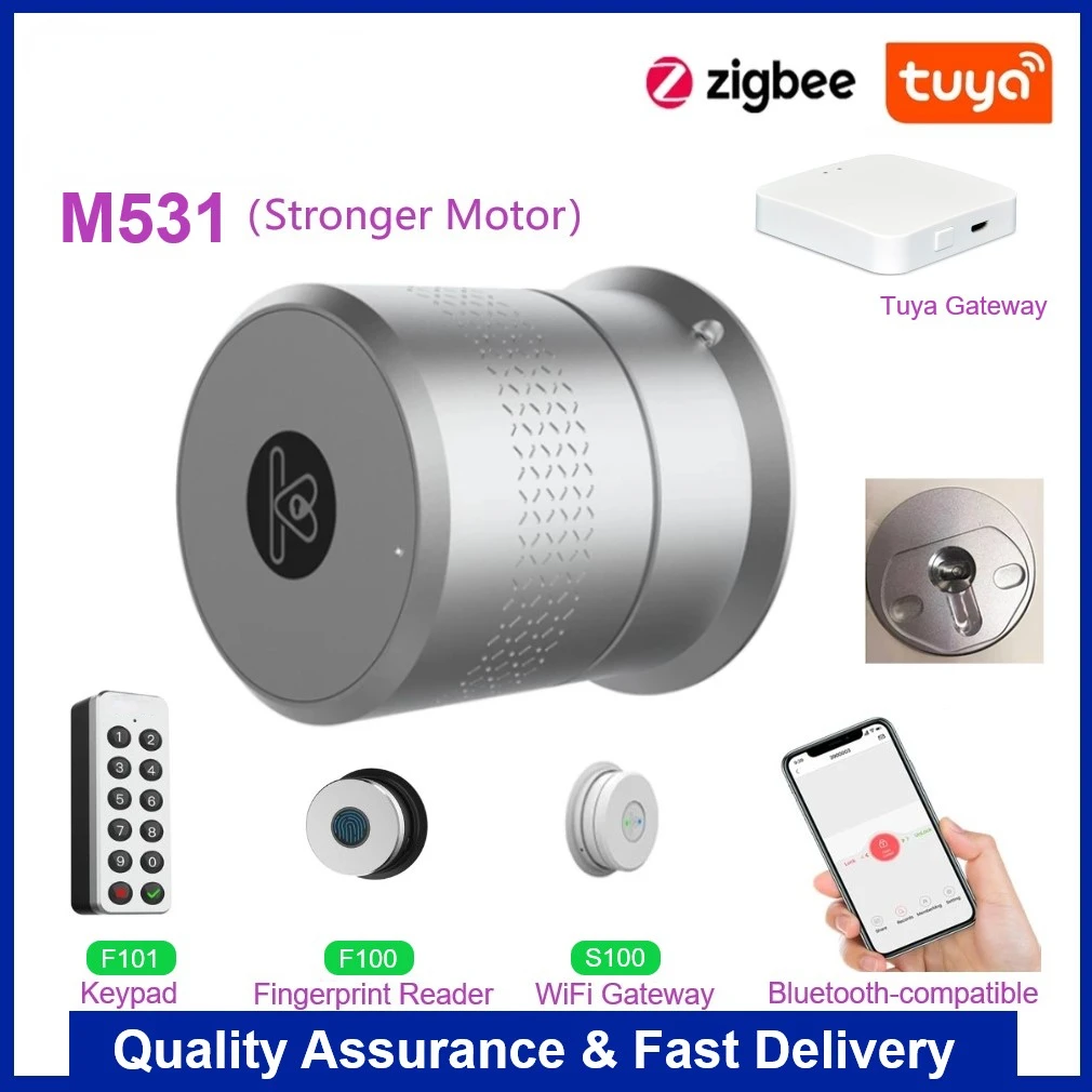 Wehere M531 inteligentny zamek do drzwi silniejszy silnik TUYA Zigbee inteligentny zamek blokada ...