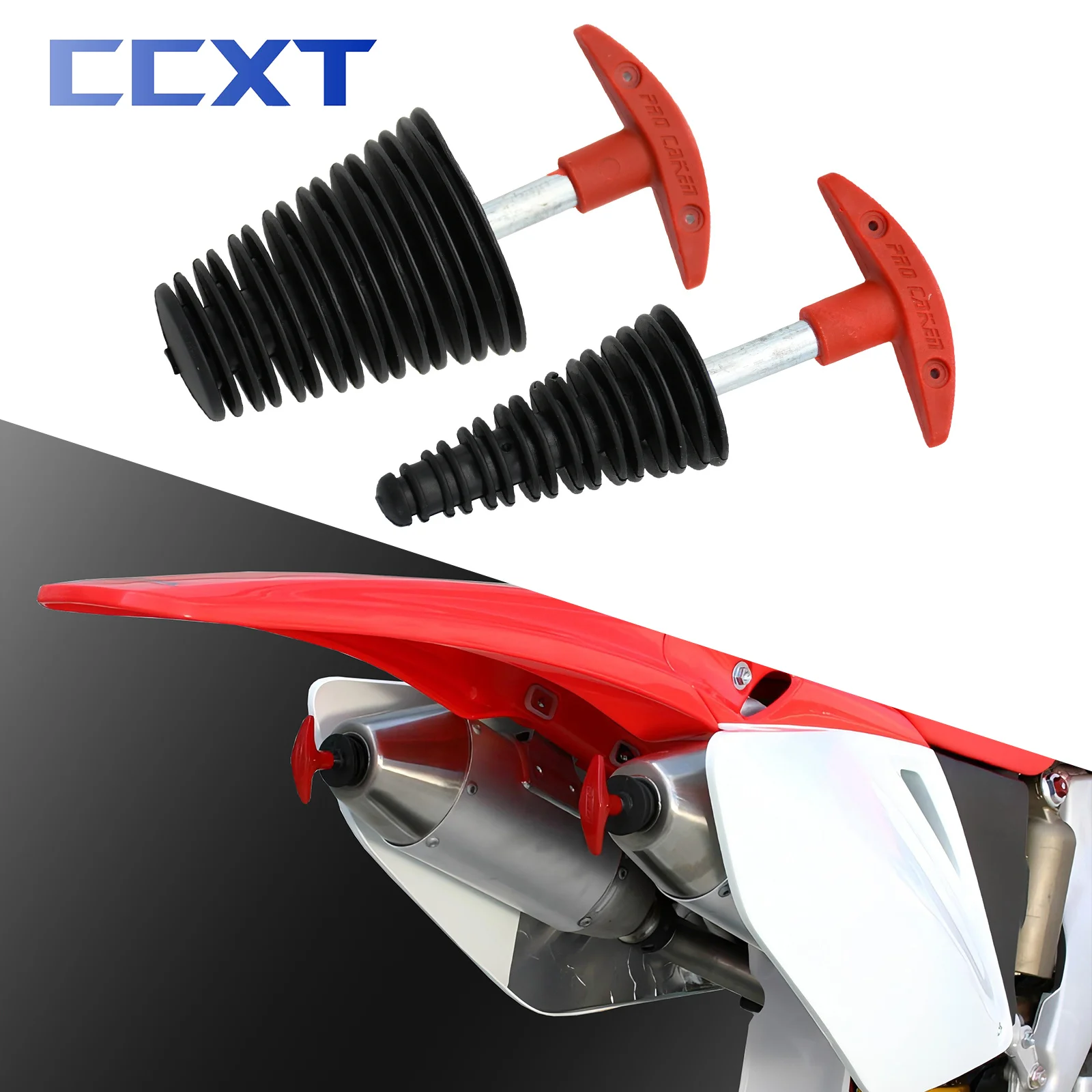 Motorcycle ATV 10-36mm 28-53mm Exhaust Pipe PVC Plug Muffler Wash Plug ...