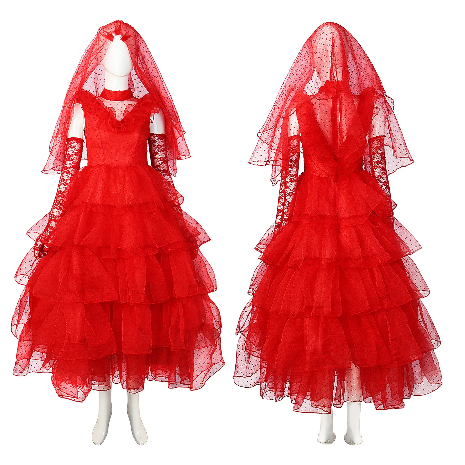 Lydia-Deetz-Cosplay-Costume-Red-Wedding-Dress-Horror-Movie-Cosplay ...