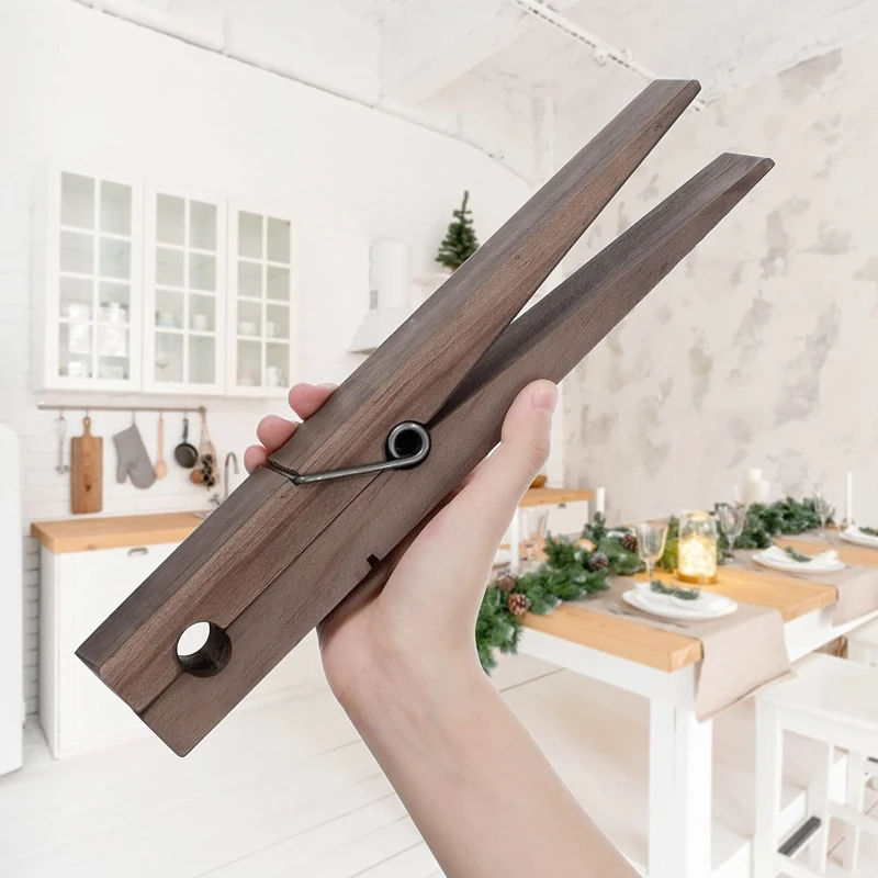Large-Wood-Clothespin-Bath-Towel-Holder-Anti-run-Home-Supplies ...