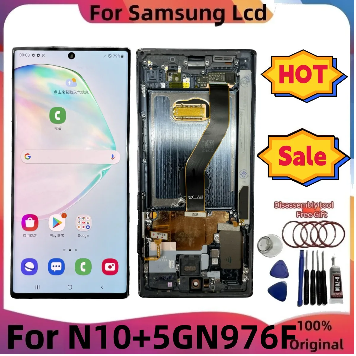 Original-Display-Note-10-Plus-For-Samsung-Galaxy-Note10-Plus-N975-N975F ...