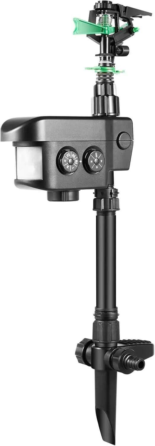 Solar Motion Activated Sprinkler Automatic Sensor Water Spray to Deter ...