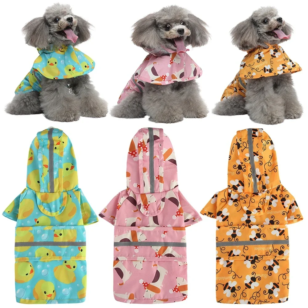 Pets Dog Clothes Waterproof Dog Raincoat Jumpsuit for Medium Large Dogs ...