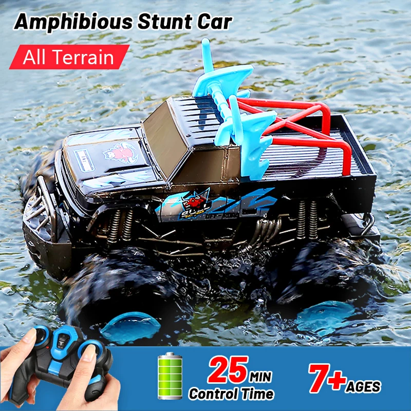 4WD-Amphibious-Remote-Control-Stunt-Car-2-4G-All-Terrain-Off-Road-RC ...