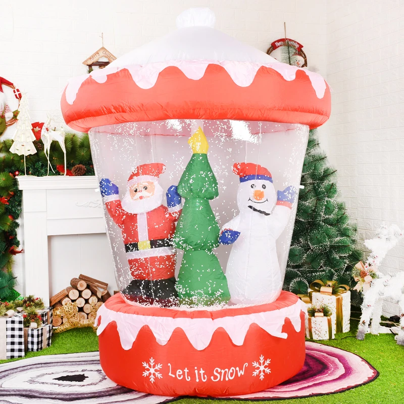 Inflatable Nativity Scene Snow Globe