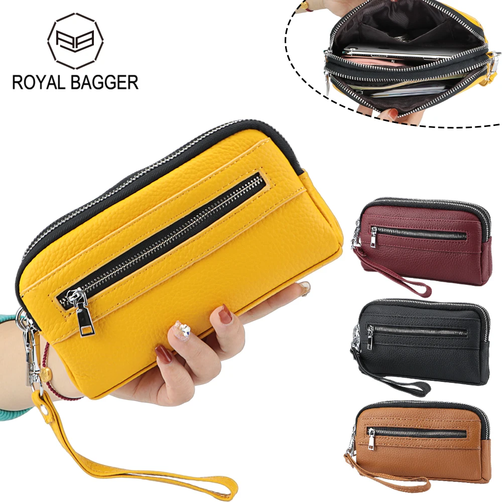 Royal-Bagger-Clutch-Wallets-for-Women-Genuine-Cow-Leather-Fashion-Long ...