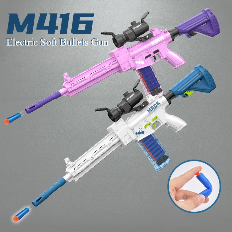 M416-Toy-Guns-Electric-Airsoft-Simulation-Weapons-Soft-Bullet-Dart-Pink ...