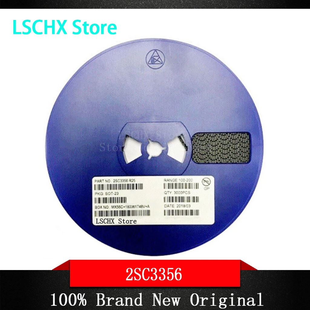 Transistor de chip de impressão serigráfica, 2SC3356, R25, 0.1A, 12V ...