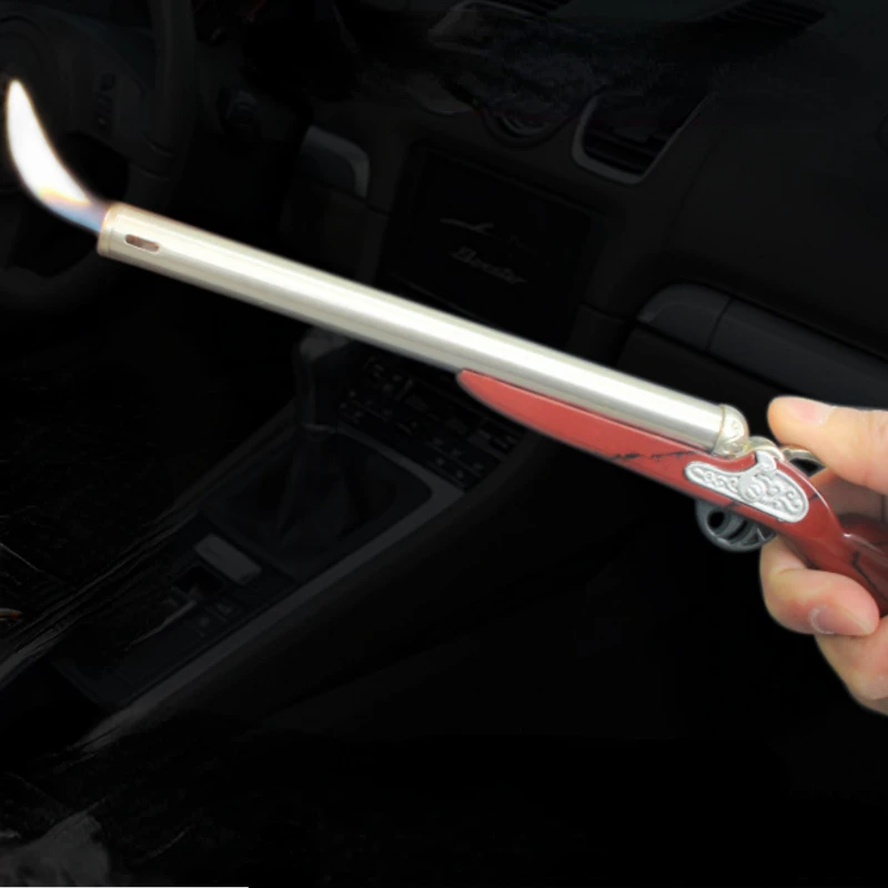 Gun-Type-Zinc-Alloy-Kitchen-Gadget-Butane-Lighter-Gas-Extended-Model ...
