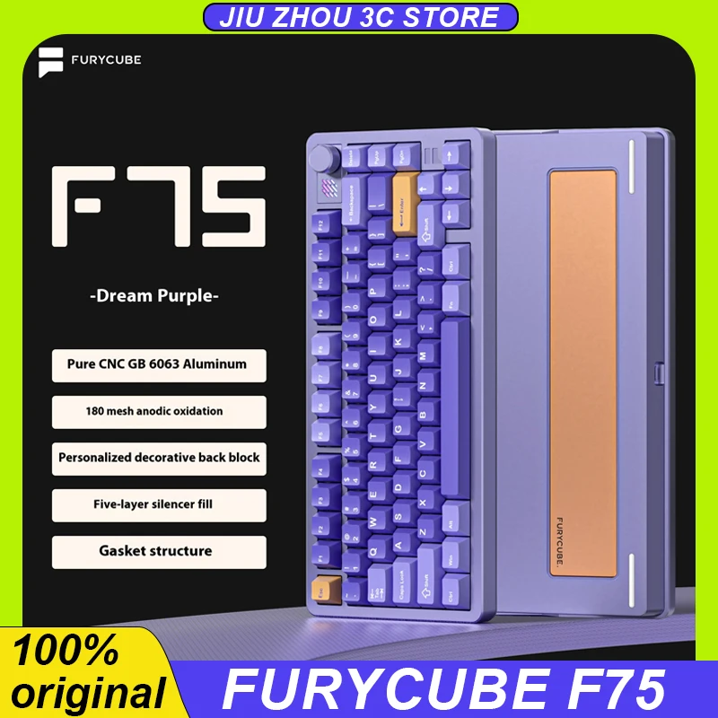 Furycube-F75-Mechanical-Keyboard-Aluminium-Alloy-Bluetooth-Wireless ...