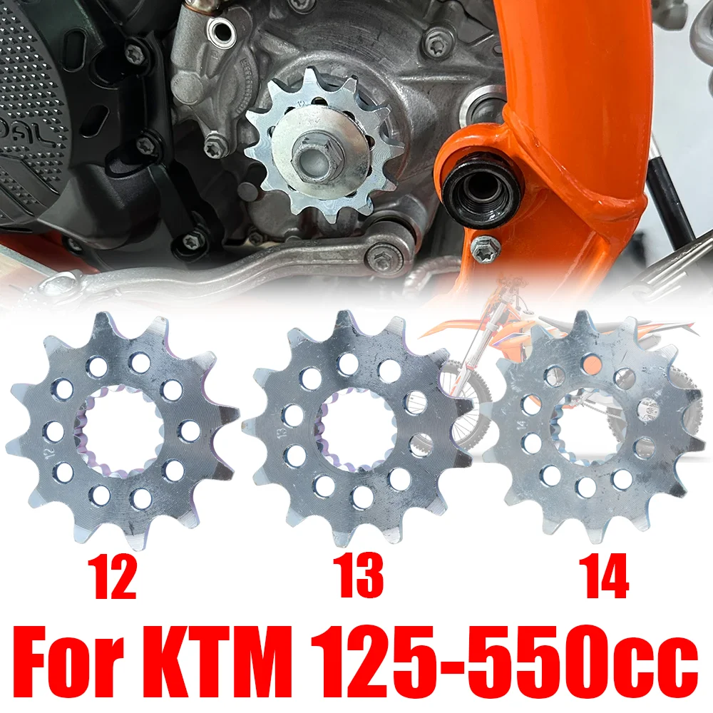 Motorcycle-Front-Sprocket-Gear-12-13-14-Tooth-For-KTM-SX-SXF-XC-XCF-XCW ...