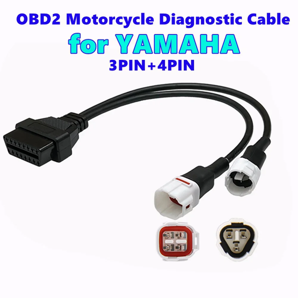 OBD2 Motorcycle Diagnostic Cable For YAMAHA 3Pin 4Pin Motorcycle 3 And ...
