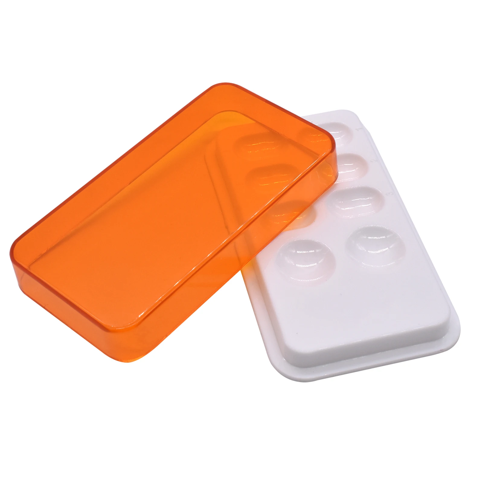 1 Piece Dental Palette with Cover 8 Slot Dental Resin Palette Resin ...