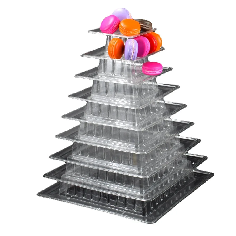 Présentoir à Macarons à 6 Niveaux, Tour à Gâteaux Chi T1, en PVC, pour ...