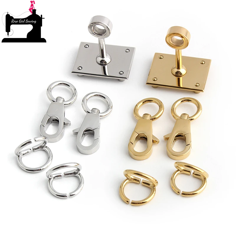 2Sets Stainless Steel Metal Wholesale Bag Locks For DIY Leather ...