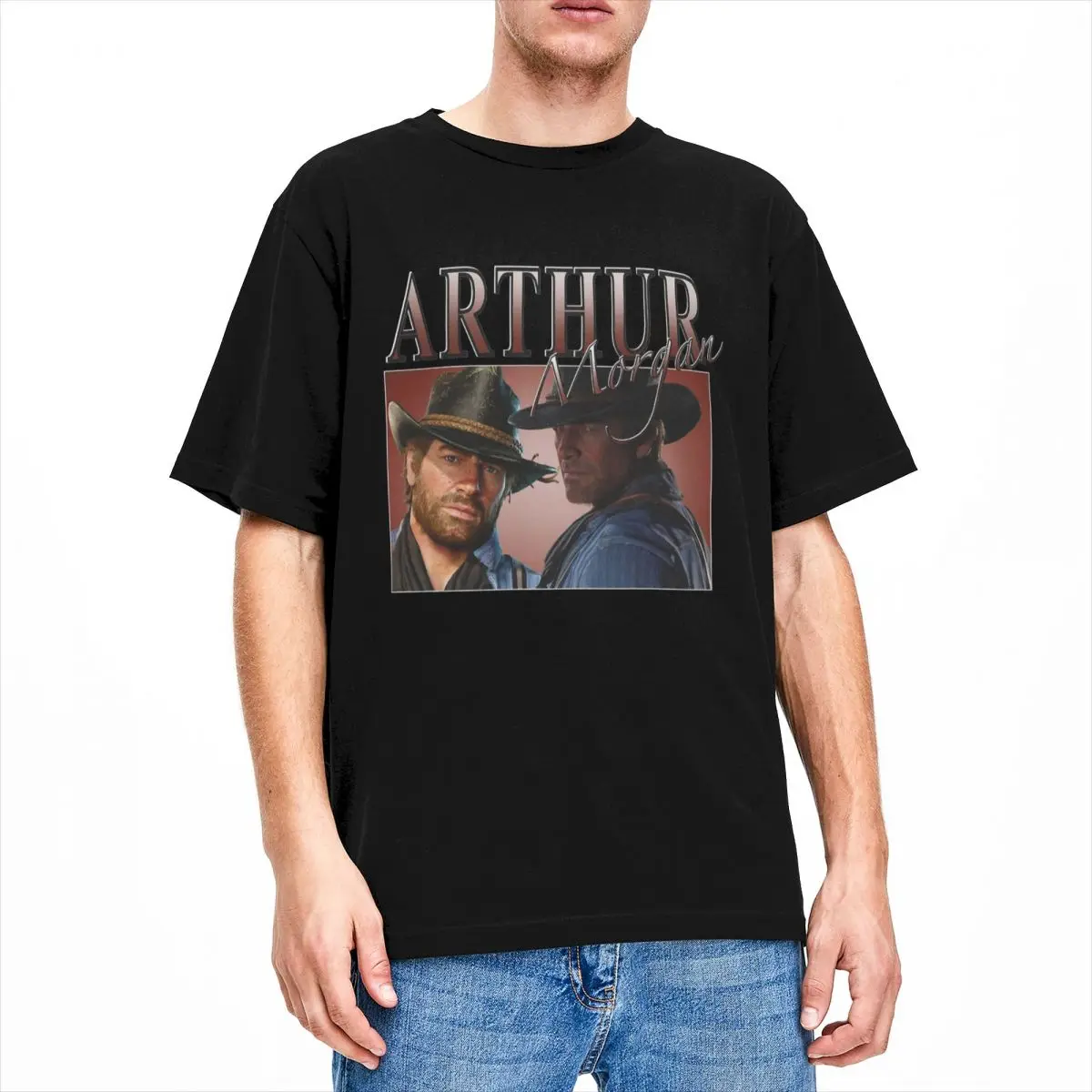 Vintage-Arthur-Morgan-Bootleg-T-Shirts-Men-Women-Cowboys-Casual-100 ...