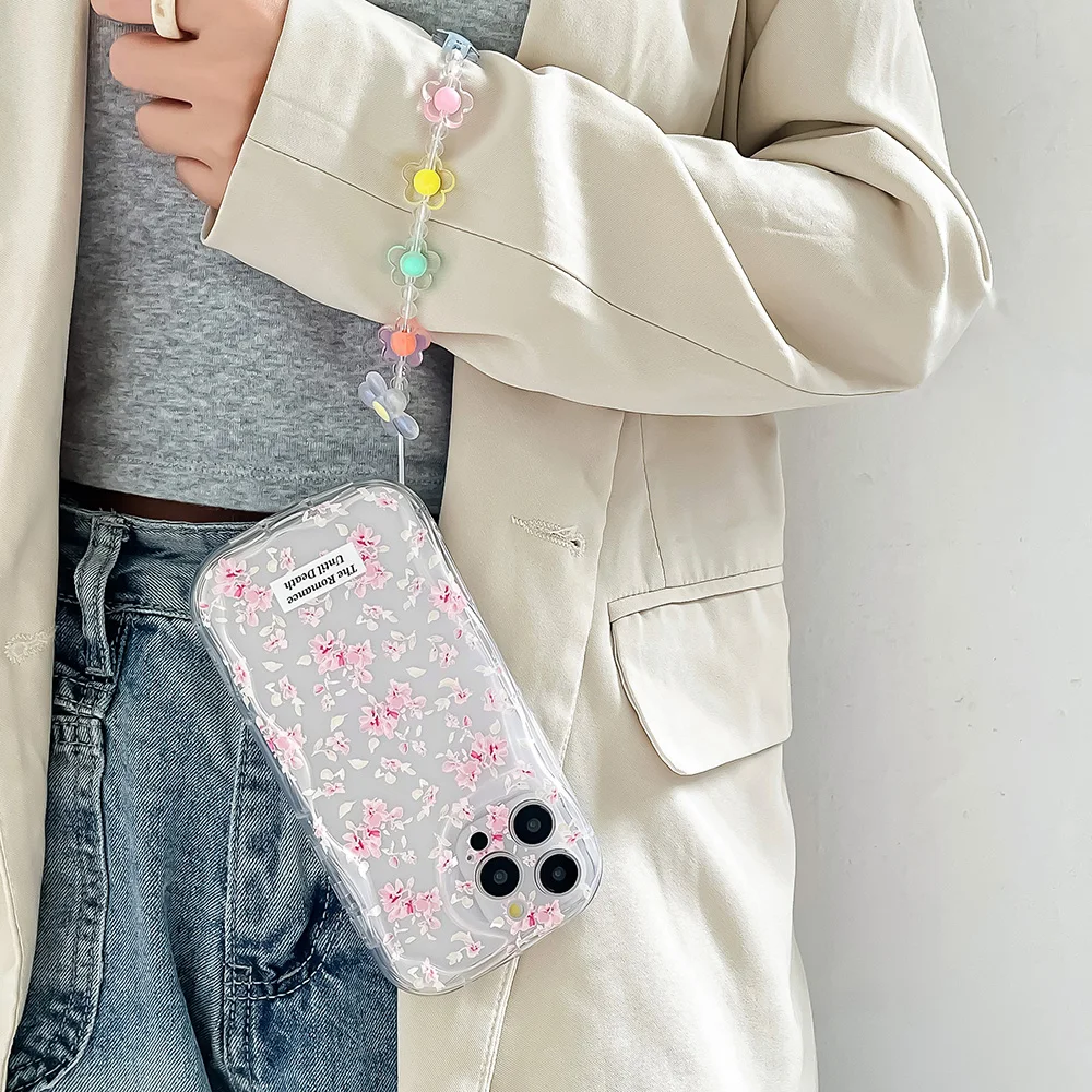 Floral Wrist Chain Phone Case Cover for Honor 90 Lite (NYTSL-NYNY16 ...