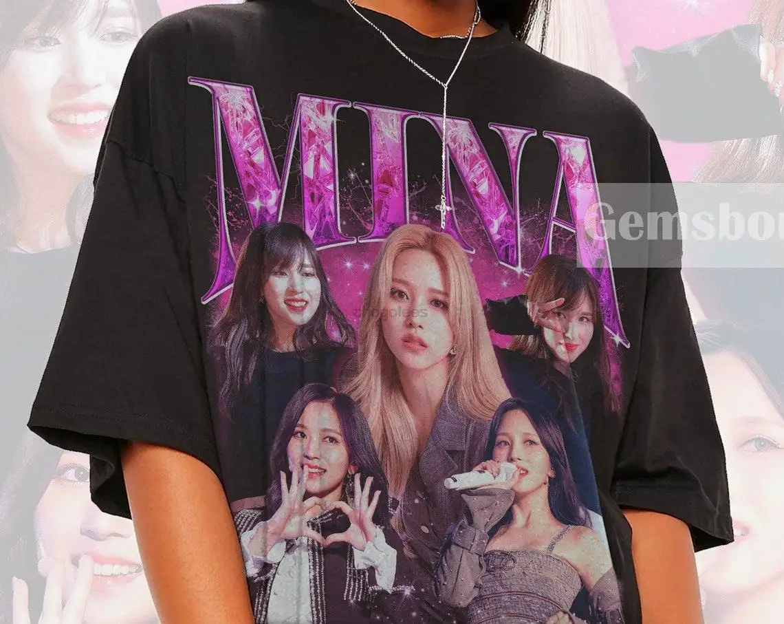 Twice-Mina-camiseta-Retro-Bootleg-camisa-Twice-Merch-Kpop-ropa-Twice ...