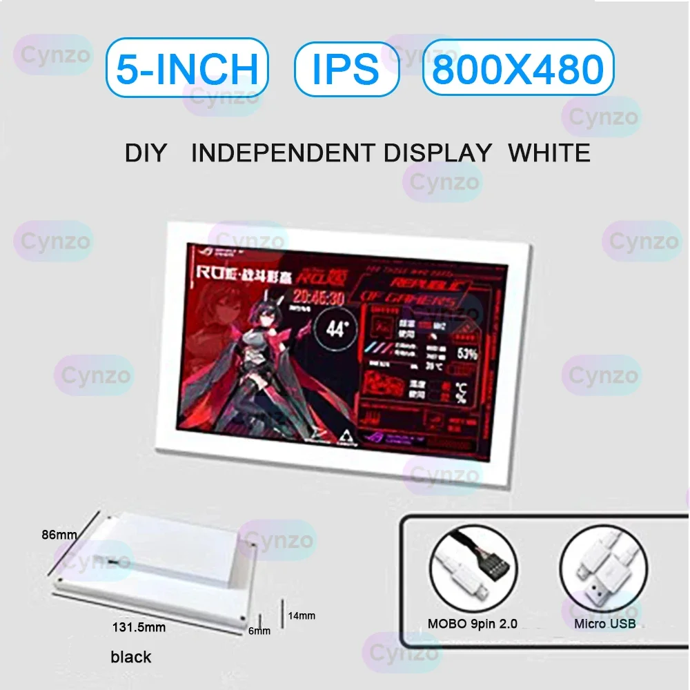 DIY-5-Polegada-IPS-PC-Monitor-800x480-Desktop-USB-telas-din-micas-MOD ...