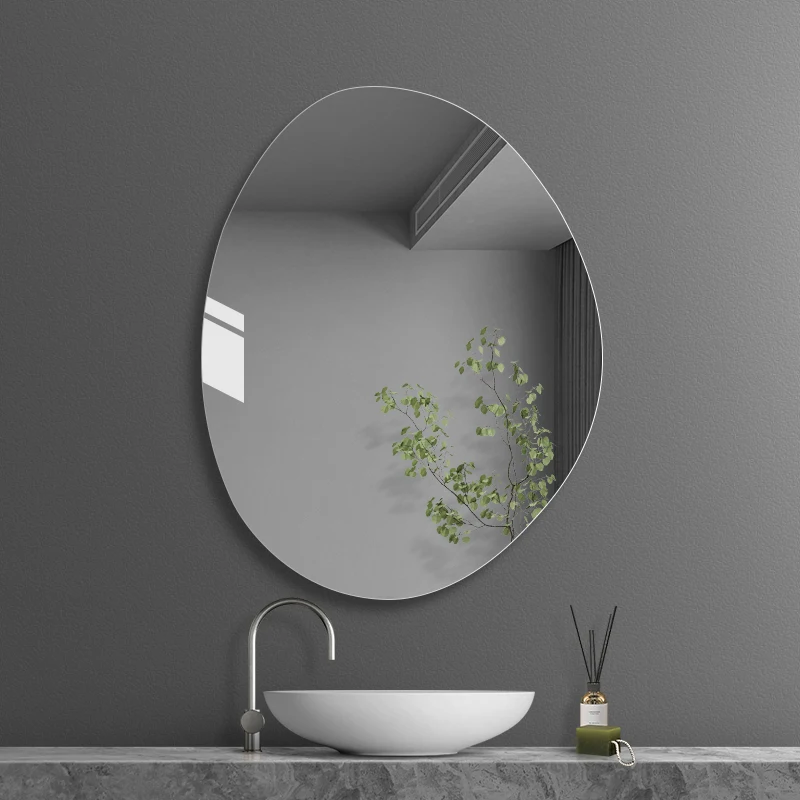 Modern-Irregular-Bathroom-Mirror-Curved-Toilet-European-Makeup-Bathroom ...