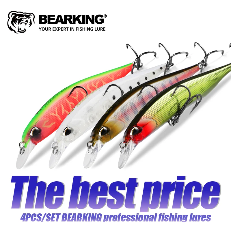 BEARKING-Hot-sales-4pcs-set-85mm-8g-hot-model-depth1-3-1-8m-fishing ...