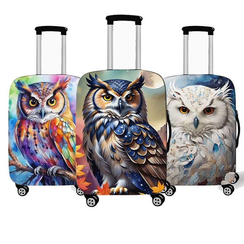 Great Horned Owl Box Design Luggage Covers: Style, Protection & Unique ...