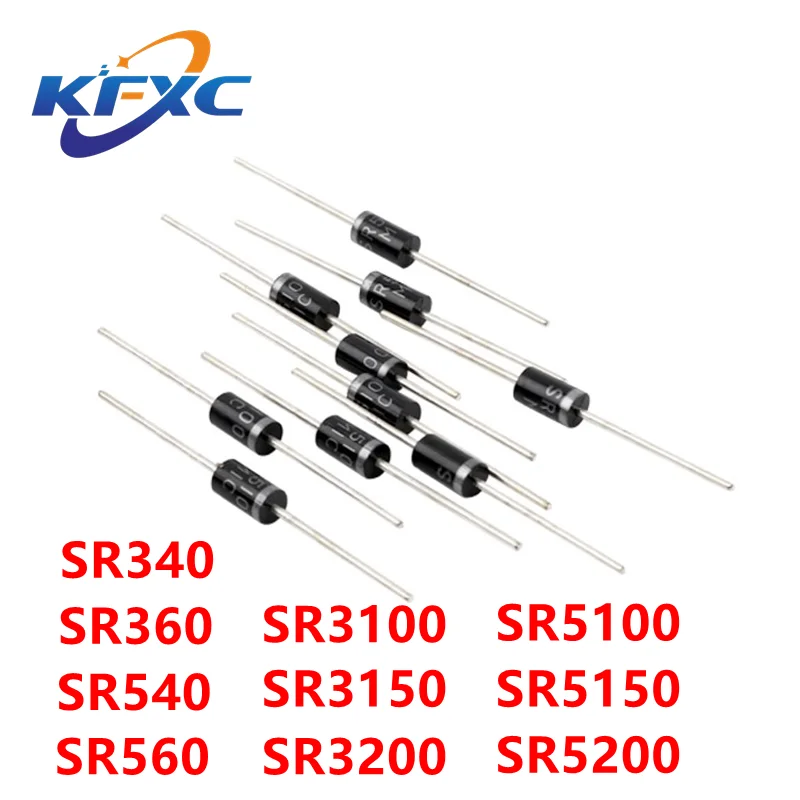 20PCS-diode-SR340-SR360-SR3100-SR3150-SR3200-SR540-SR560-SB-SR5100 ...