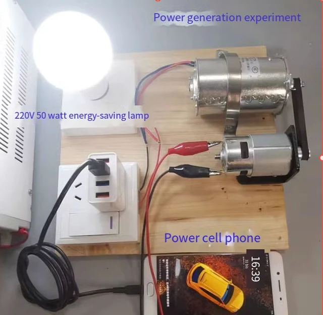 120V DC Motor Generator Permanent Magnet DIY Hand-cranked, 54% OFF