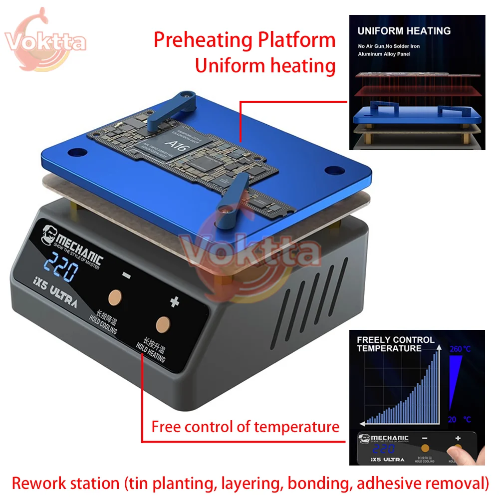 IX5-Ultra-Preheating-Station-Motherboard-Glue-Removal-Tin-Planting-Hot-Plate-Rework-Station ...