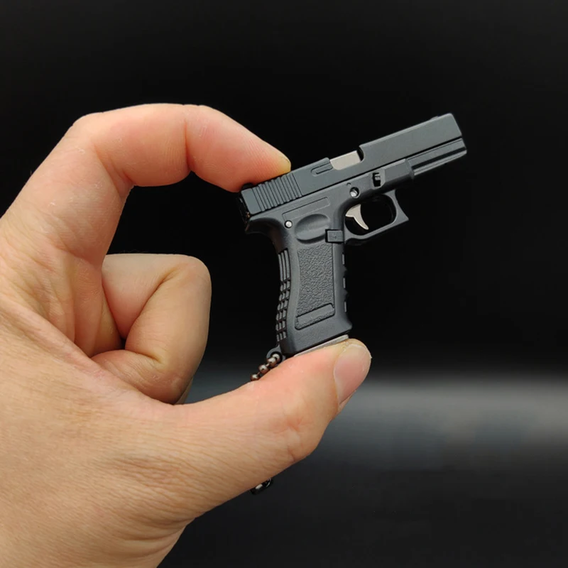 1:3 Glock G7 Miniature Pistol Model Semi-alloy Fake Gun Key Pendant ...