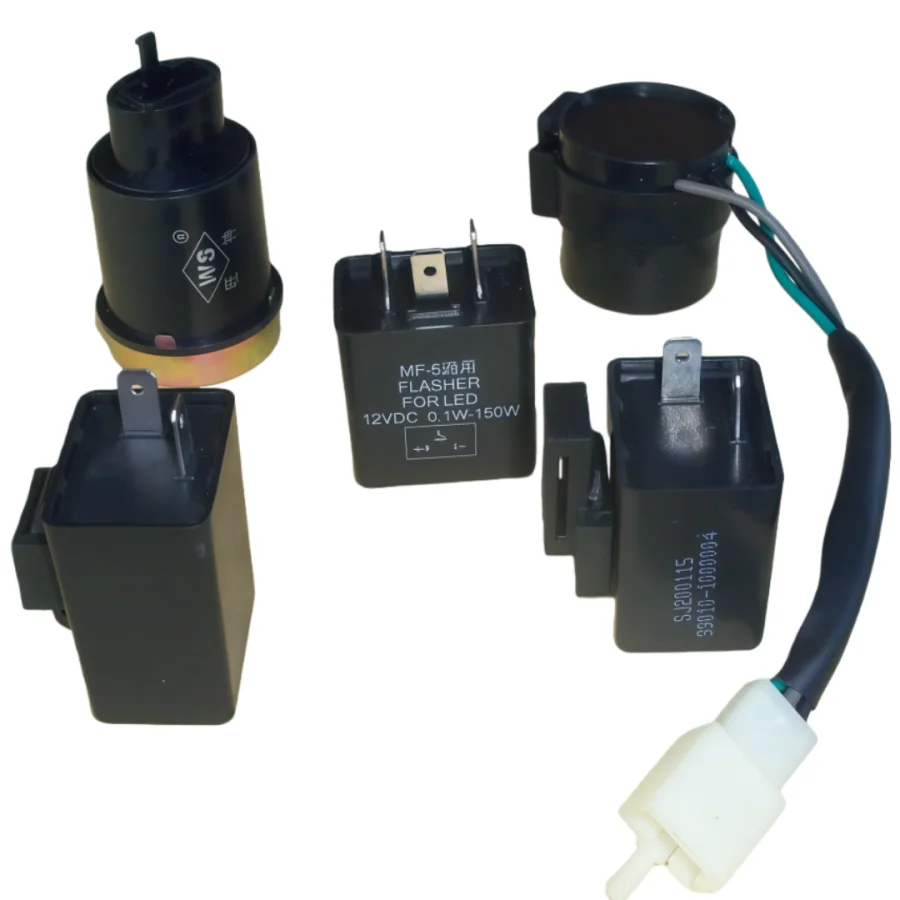 Motorcycle turn signal flasher 6V 12V LED three wire three plug Signal ...