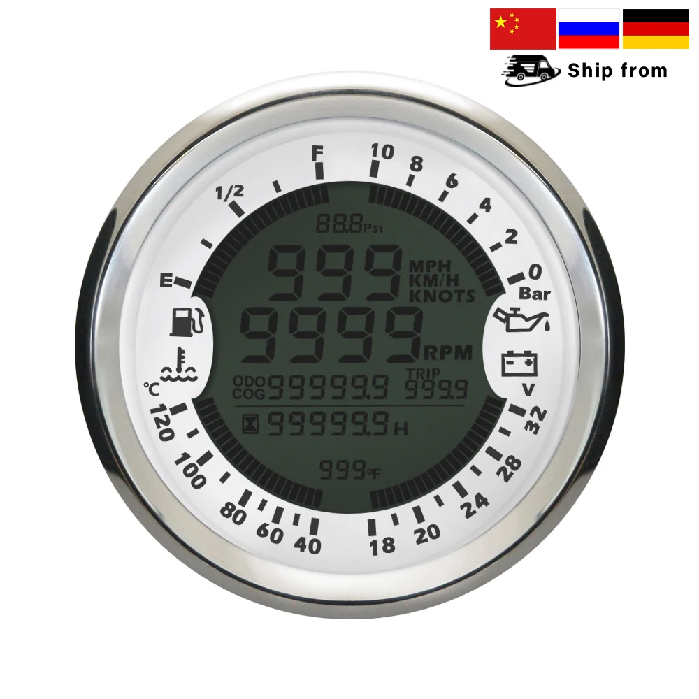 Waterproof-85mm-6-in-1-Auto-Marine-Multi-function-Gauges-GPS ...