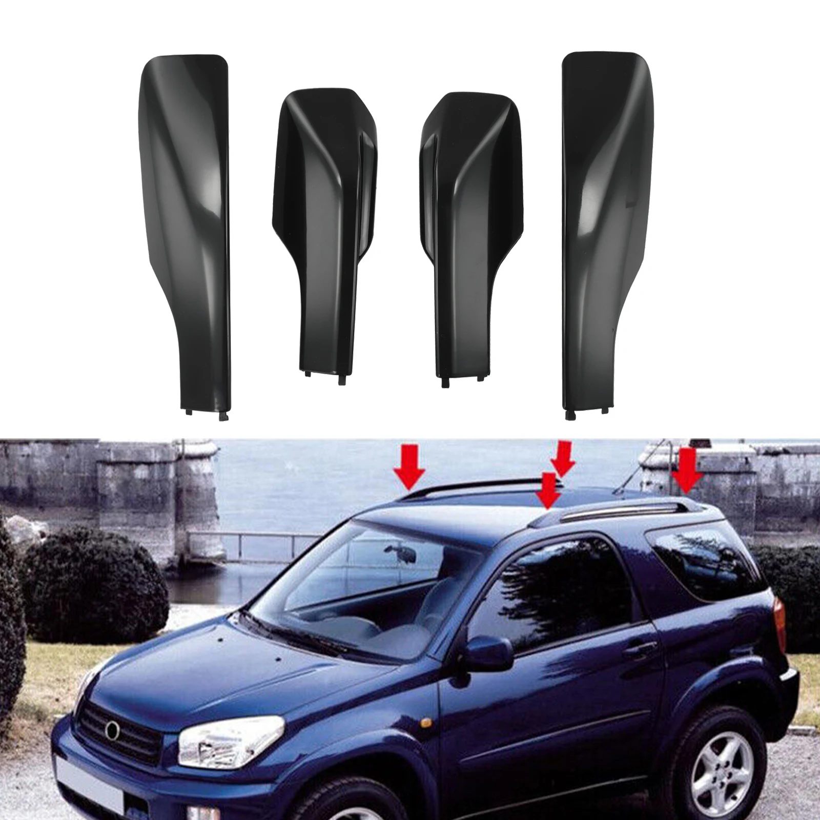 Roof-Rail-Roof-Rack-Automotives-End-Cover-Replacement-Car-Exterior ...