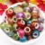 10pcs Rondelle Glitter Round Big Hole Murano Resin Beads Spacer Fit ...