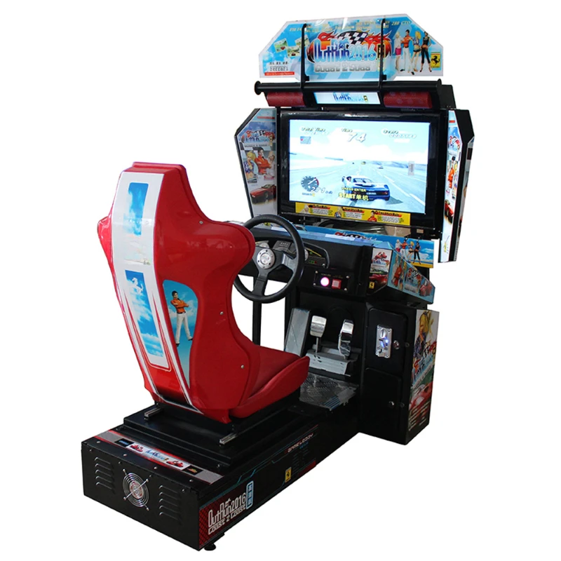 32 LCD Driving Gaming Simulator Car Racing Outrun Coin Operated Arcade ...