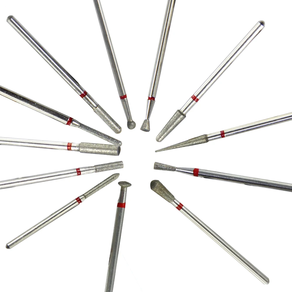 JNSUR-30-pcs-box-Dental-Diamond-Technician-Bur-HP-Red-Circle-Fine-Grit ...